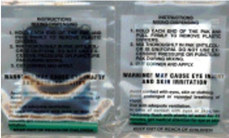 6050 Black 2 Part Epoxy Packet