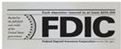 3" x 7" FDIC Tent Tabletop Sign FDIC Sign FDIC