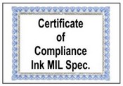 Certificate of Compliance per MIL Spec