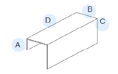 Work Station Sign with Panel Clip Hanger