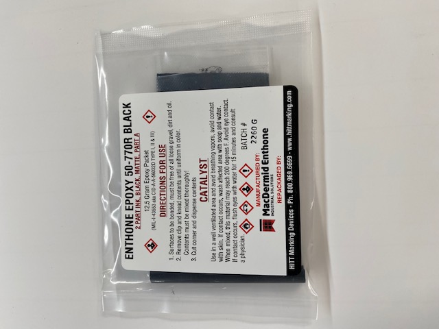 50-770R Enthone Non-Conductive Flat Black - 12.5 Gram Packet