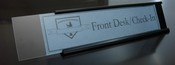 Lexan Clear Plastic Nameplate Insert